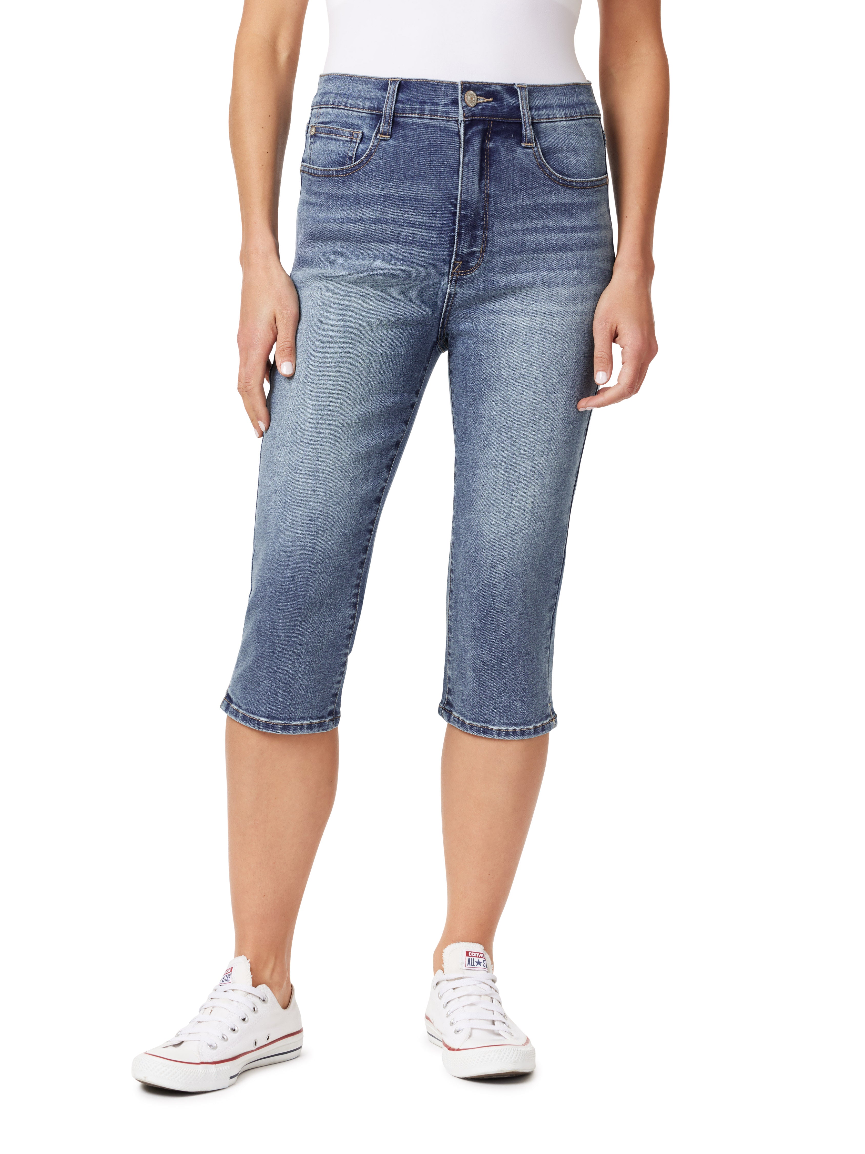 InstaVintage Fearless Curvy Super High-Rise Capri Jeans – WallFlower Jeans