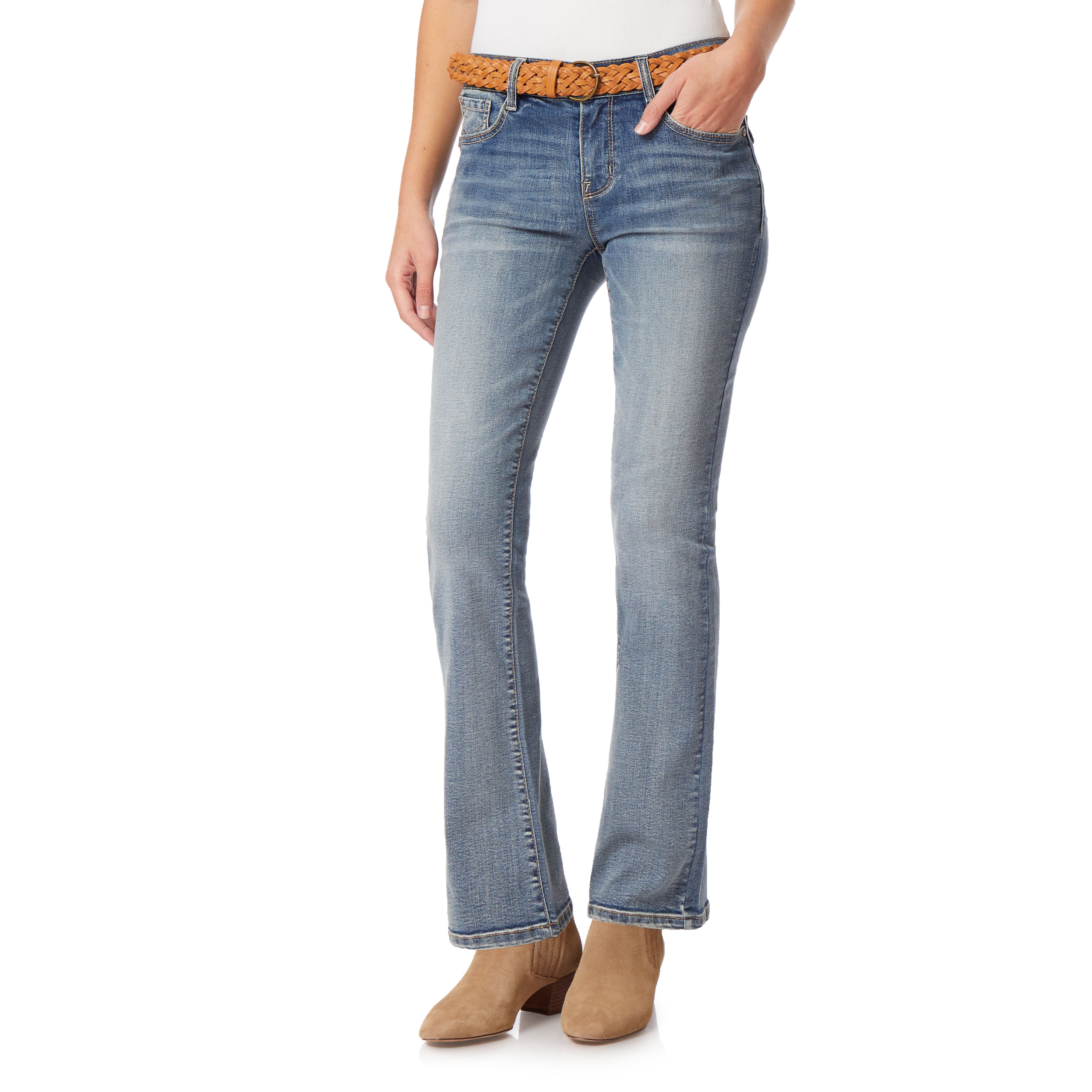 InstaStretch Legendary Slim Mid-Rise Bootcut Jeans – WallFlower Jeans