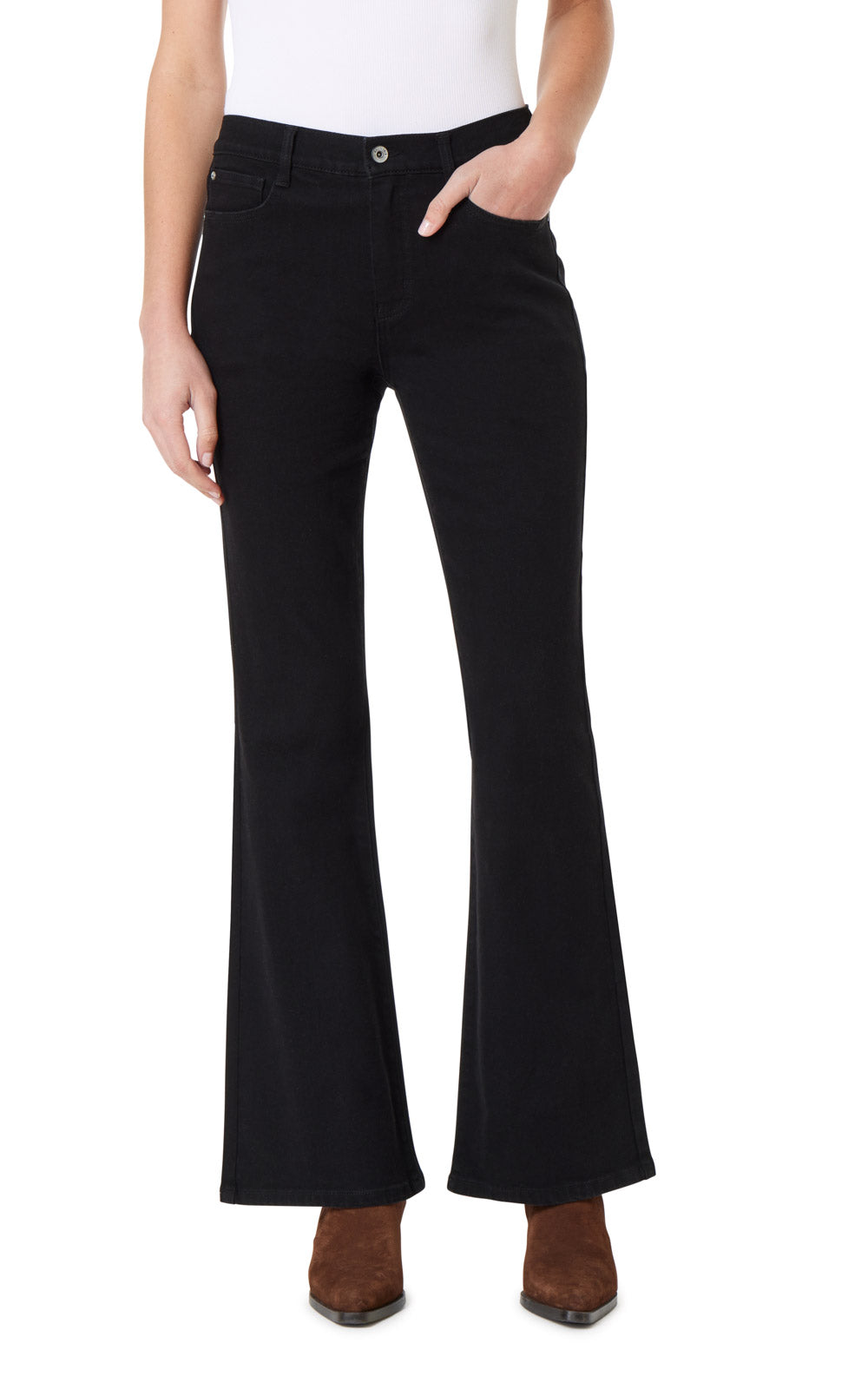 InstaVintage Fearless Curvy High Rise Super Flare – WallFlower Jeans