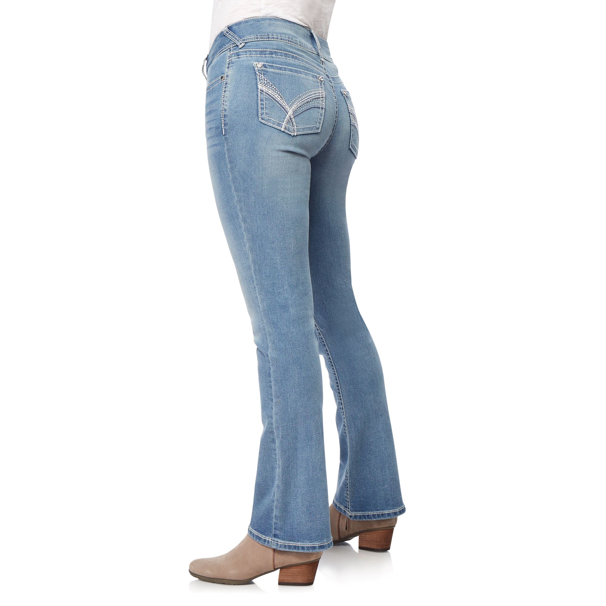 InstaStretch® Bling Luscious Curvy Bootcut Jeans – WallFlower Jeans