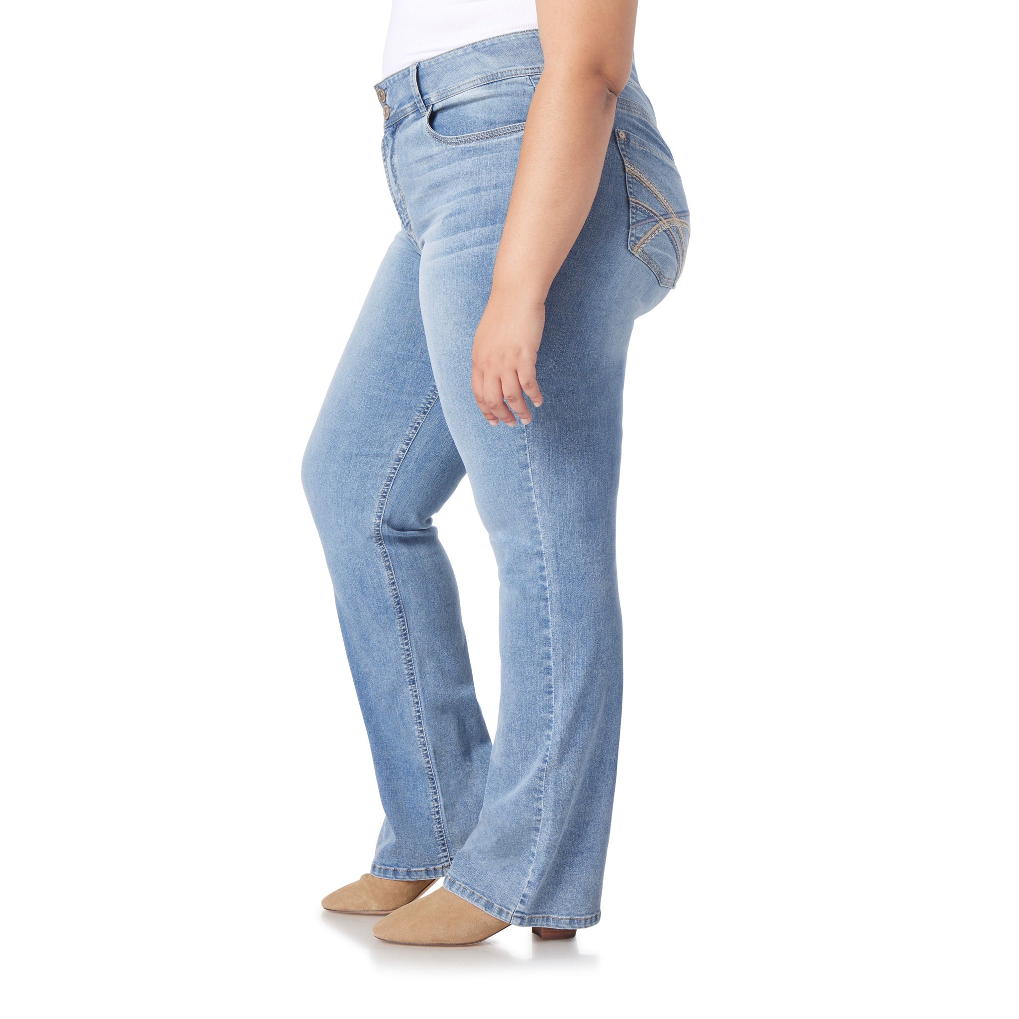 InstaStretch® Luscious Curvy Bootcut Jeans – WallFlower Jeans